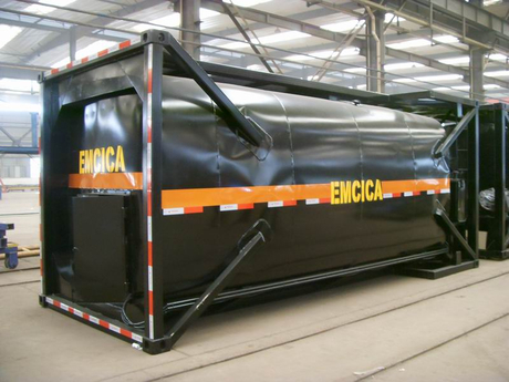 20ft Asphalt Bitumen Tank Container Crude oil tank container TIC TRUCKS ...