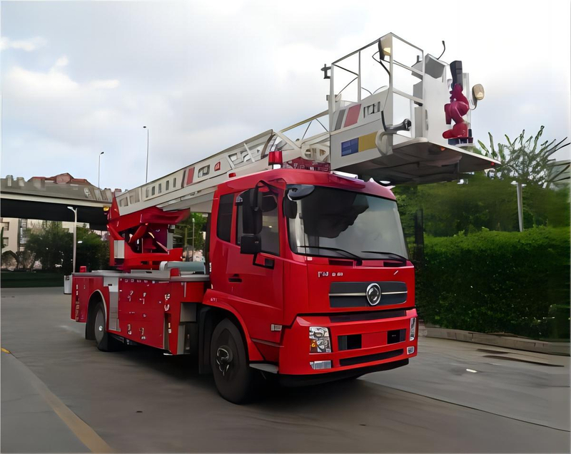 Wholesale king Run 25M Aerial Ladder Fire Truck in Chinese - Hubei Dong ...