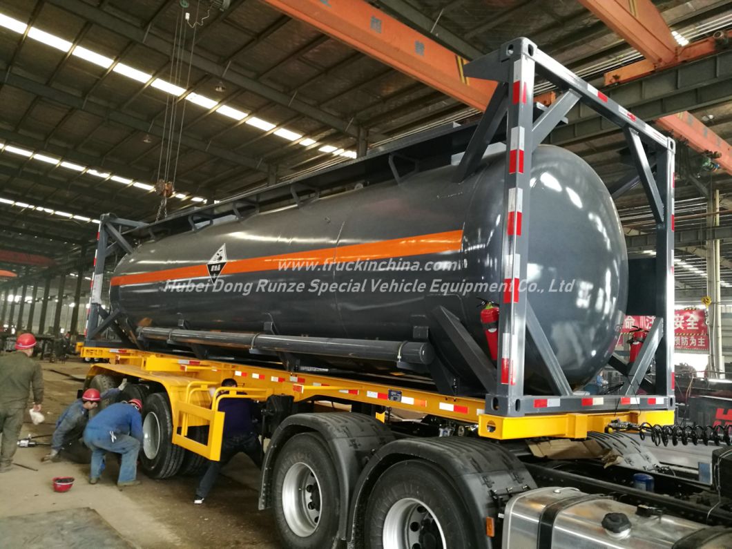 Container 20FT ISO Round Tank Steel Lined Polyethylene Plastic LDPE ...