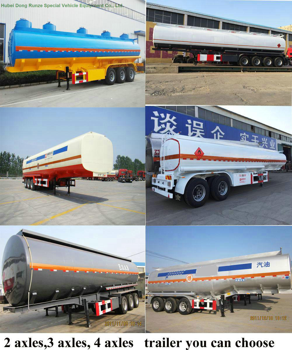 Wholesale Steel Fuel Tanker Semi-Trailer 4 Axles Tank Capacity 55000L ...