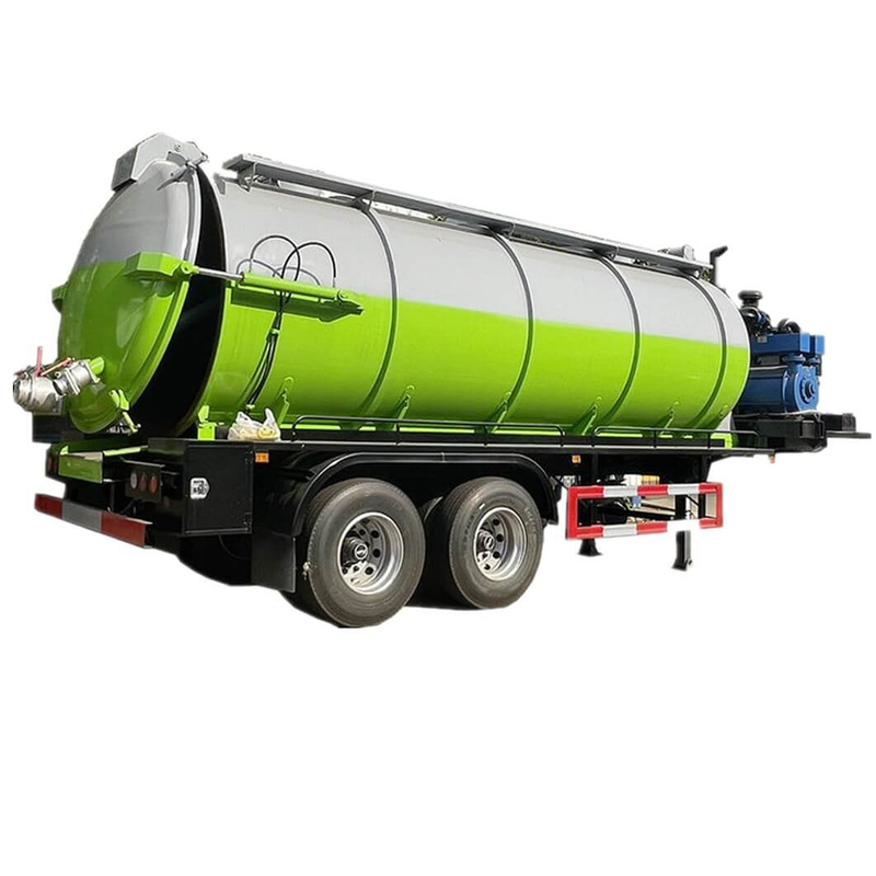 Wholesale Customizing 2 Axles Vcuum Sewage Slurry Suction Tank Trailer ...