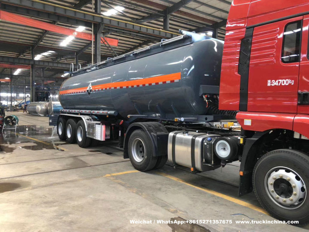 Wholesale 3 Axles Hydrochloric Acid Tanker 29500L HCl Tanks in Chinese ...