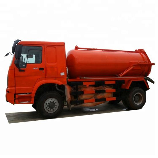 HOWO 8~10 Cbm Septik Tank Vacuum Suction Sewage Tanker Truck for Africa ...