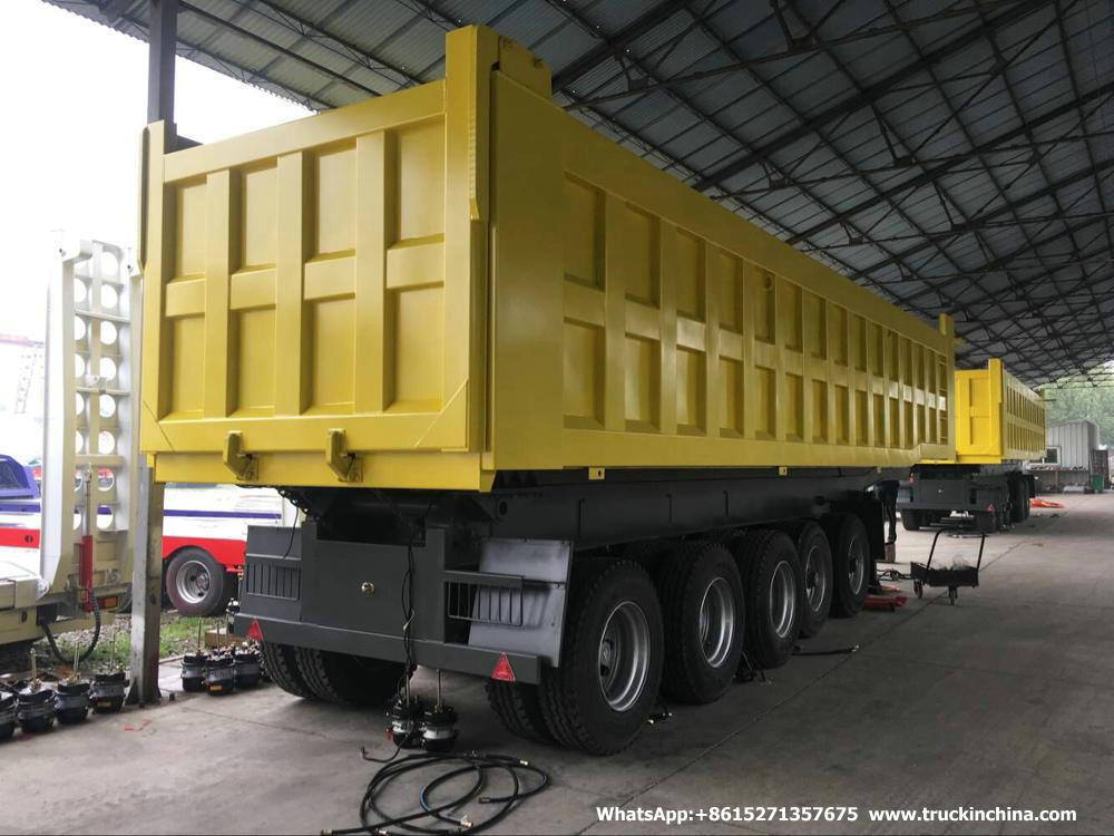 Wholesale 5 Axles Tipper Trailer for 90 Ton Mangenese and Bauxite Ores ...