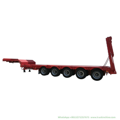 Wholesale Multi Axle Steering Axle Low Bed Trailer (5-6 Axles Hydraulic ...