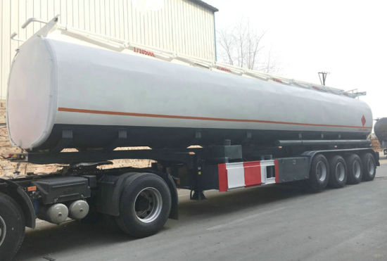 Wholesale Steel Fuel Tanker Semi-Trailer 4 Axles Tank Capacity 55000L ...