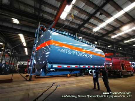 Lined LLDPE 18mm Hydrochloric Acid Tank Body 11m3 to Vietnam - Hubei ...