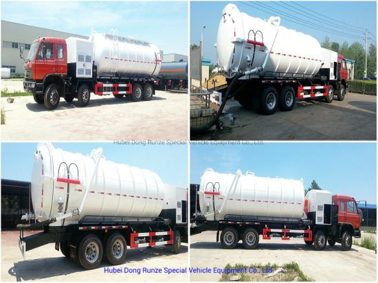 Wholesale 18000L Vacuum Sewage Tanker Truck with High Pressure VAC Pump ...