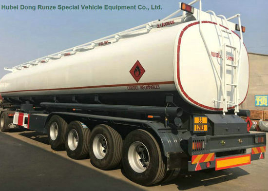 Wholesale Steel Fuel Tanker Semi-Trailer 4 Axles Tank Capacity 55000L ...
