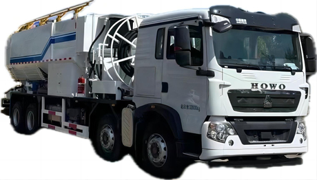 15 Ton Heavy ANFO Explosive Mixing And Charging Truck with Multiple Mix ...