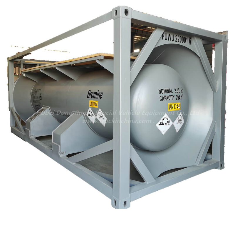 Wholesale ISO 20ft Bromine T22 UN Portable Tank Container 8.32m3 Lead ...