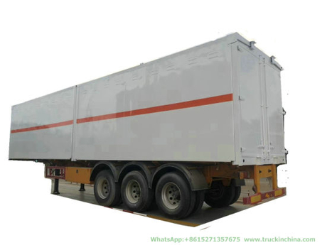 Customizing 3 Axles Insulated Van Explosion-Proof Blasting Goods ...