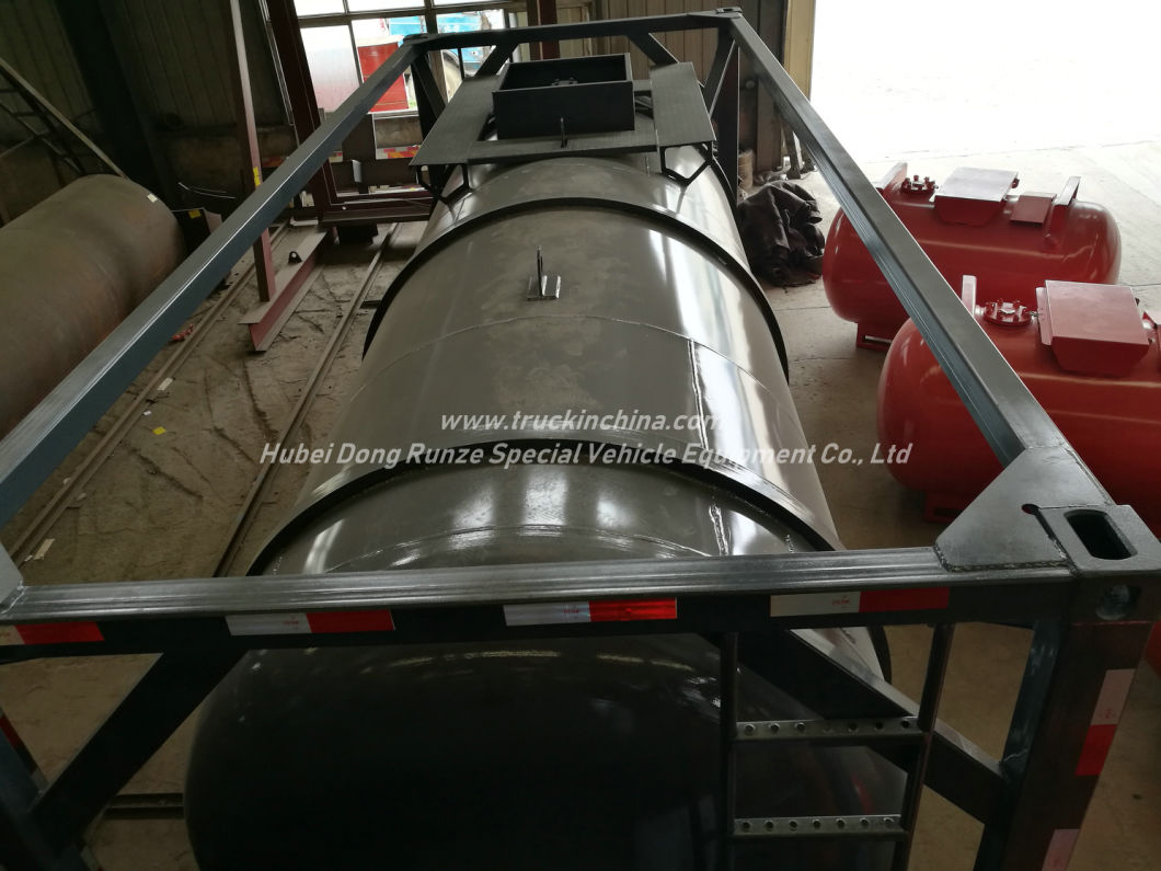 Container 20FT ISO Round Tank Steel Lined Polyethylene Plastic LDPE ...