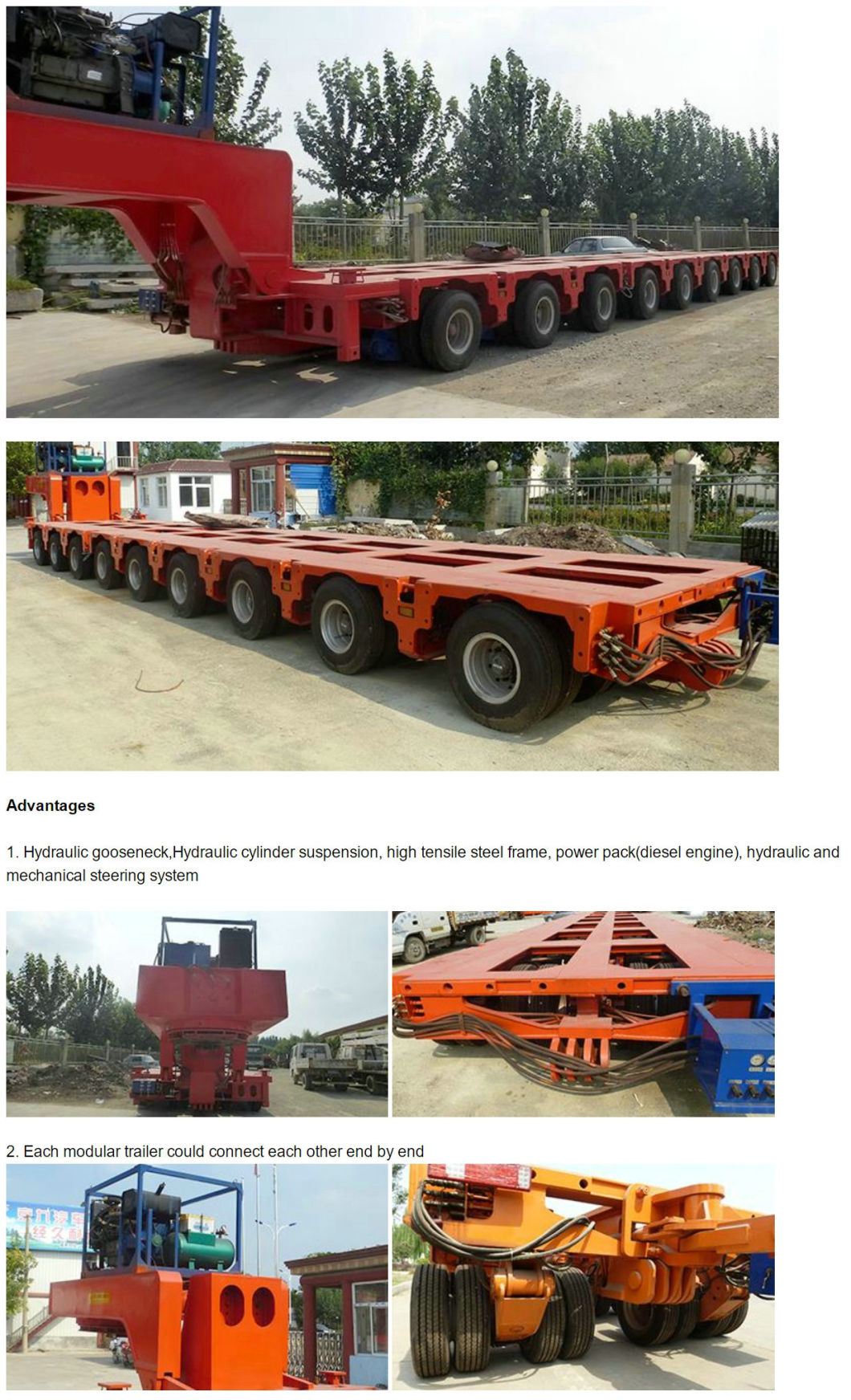 Wholesale Hydraulic Modular Trailers, Multi Axle Trailer 250t in Chinese - Hubei Dong Runze ...