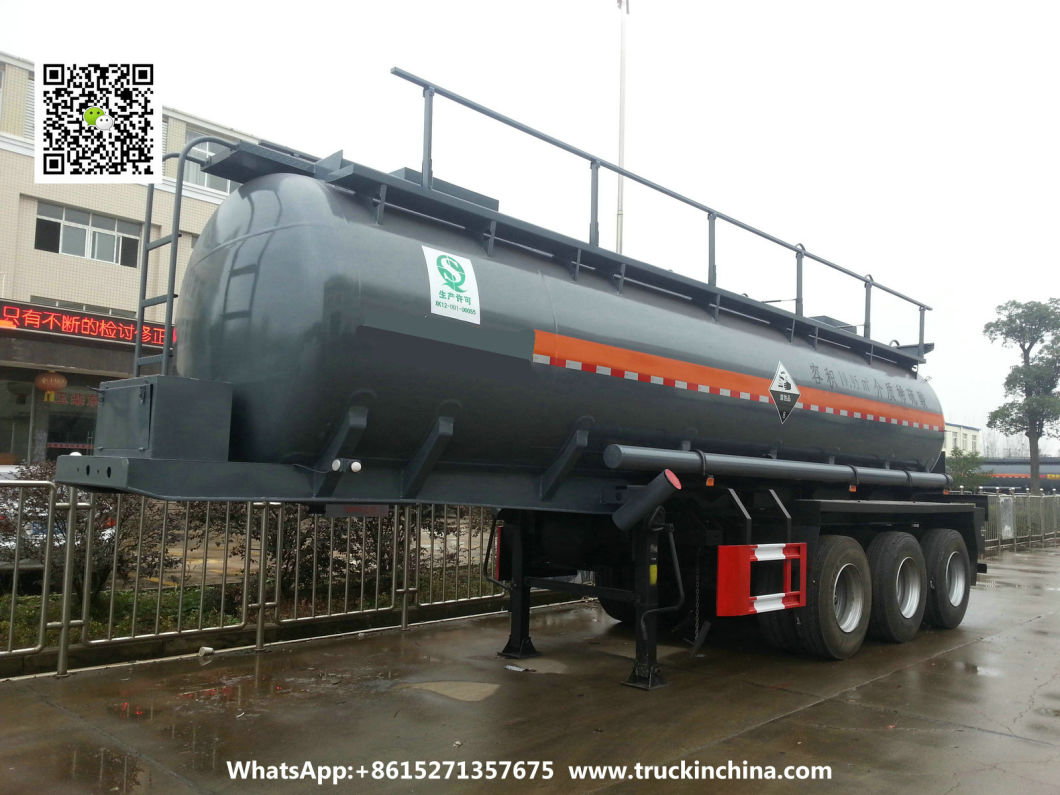 Wholesale 6000USG-10000USG Dilute Sulfuric Acid Tanker (3 Axles Chemical Liquid HCl, Hf, Naoh ...