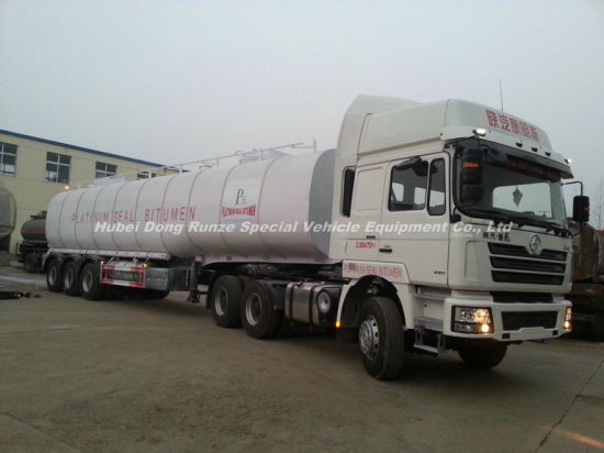 Insulated Bitumen Tanker Trailer Semitrailer 50cbm (Asphalt Tank) with ...