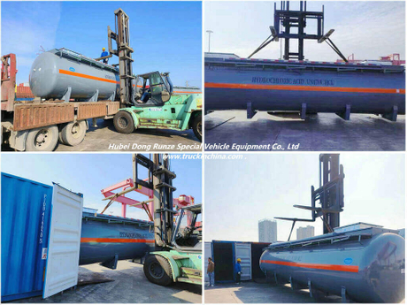 6 Sets Polyethylene Lined Steel Tanks 6600Gallon For Hydrochloric Acid ...