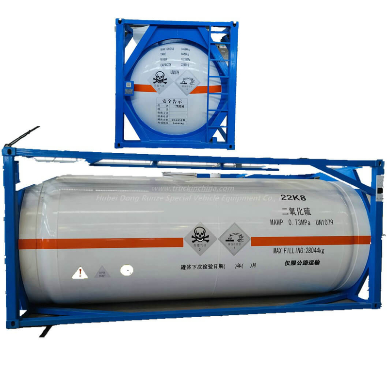 Wholesale 20FT UN1079 ISOTank Container for Sulfur Dioxide 0.73Mpa Road ...