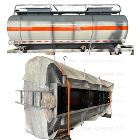 12KL Polyethylene PE Lined Tank Body for Hydrochloric Acid HCL Cargo ...