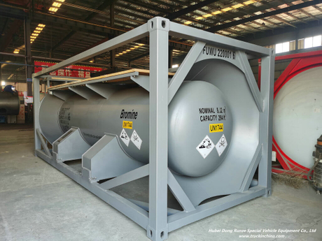 Lead Lining Liquid Bromine ISO Tank Container T22 Handling Instructions ...