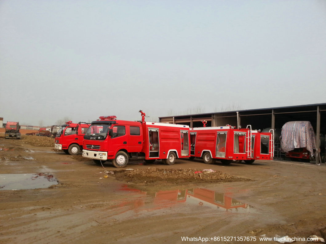 600p Double Cabin Isuzu Fire Truck Nkr Fire Fighting Truck 2500L/3000L ...