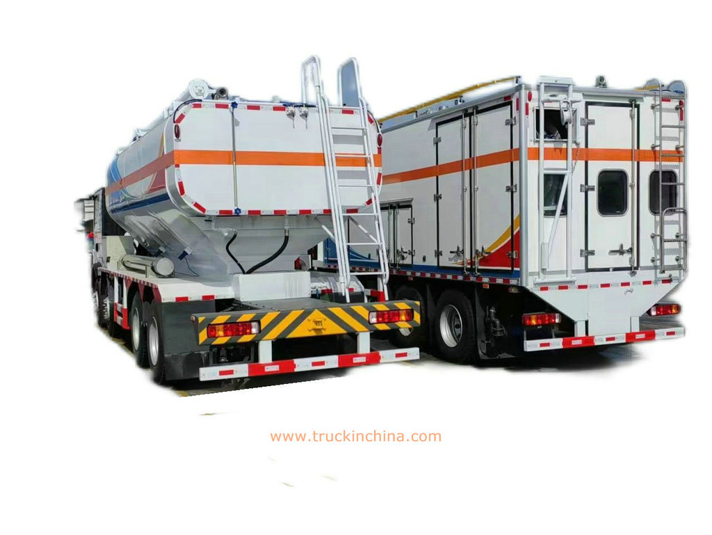 RHD 15T Bulk ANFO & Emulsion Explosive Trucks For Southeast Asian ...