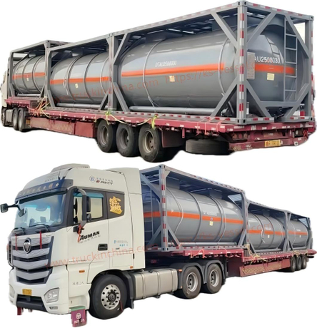 3 Units PE Lined T7 T8 T14 ISO Tank Container for DHF,HCL,KOH,H2O2 ...