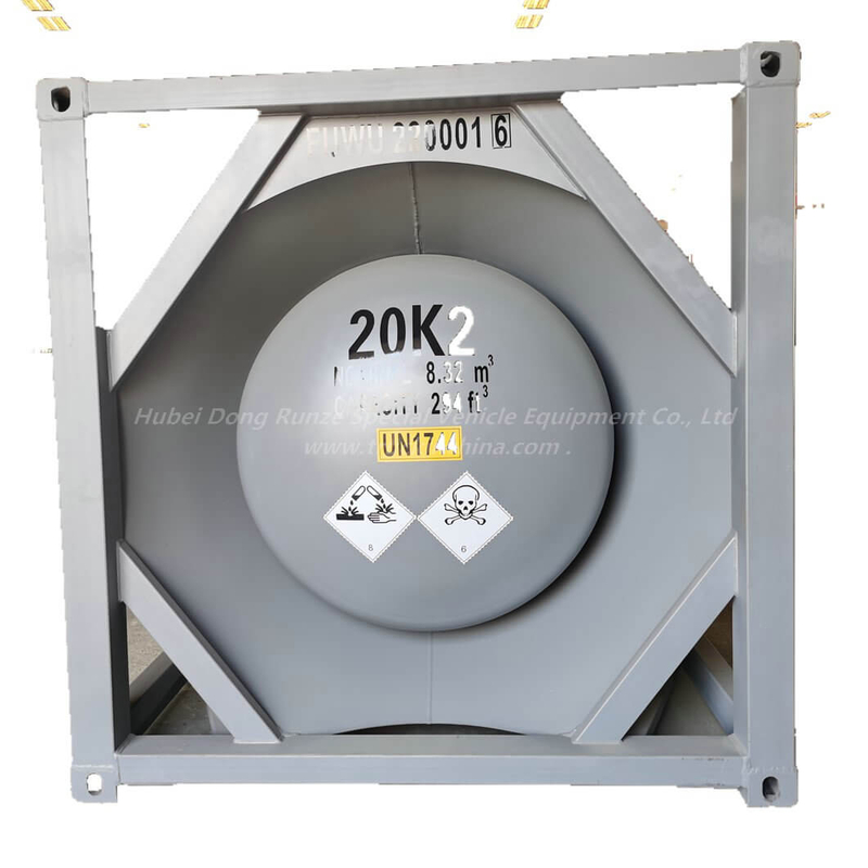 Wholesale ISO 20ft Bromine T22 UN Portable Tank Container 8.32m3 Lead ...