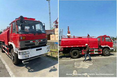 Dongfeng Water Tanker Fire Truck Export to YANGON MYANMAR - Hubei Dong ...