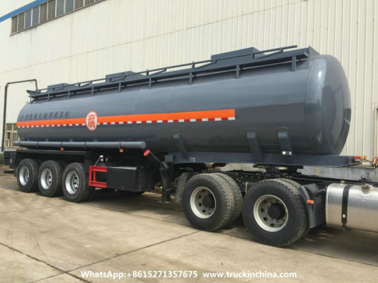 Wholesale 3 Axles Caustic Soda Tanker Semi-Trailer (Sodium Hydroxide ...