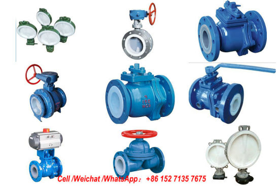 Wholesale PTFE / F4 Lined Butterfly Valve (Ball Valves CS/F46, D371F4-16C, Pneumatic Q641F46-16C ...
