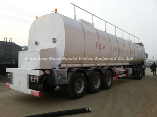 Insulated Bitumen Tanker Trailer Semitrailer 50cbm (Asphalt Tank) with ...