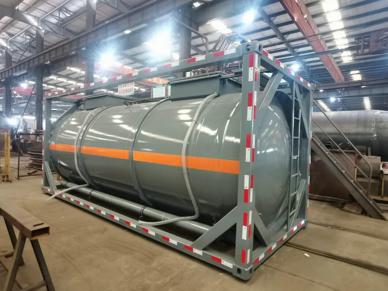 Wholesale Iso 20FT HF HCl Acid Container Tank Lined PE 16mm 20KL in ...