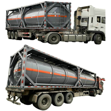 4 Units T14 ISO Tank Container PE Lined for Hydrofluoric HF ...