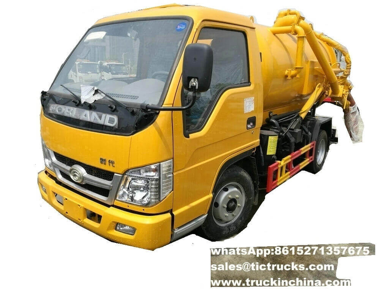 Forton Forland 3000 liter Capacity Sewage Vacuum Suction tank Truck RHD ...
