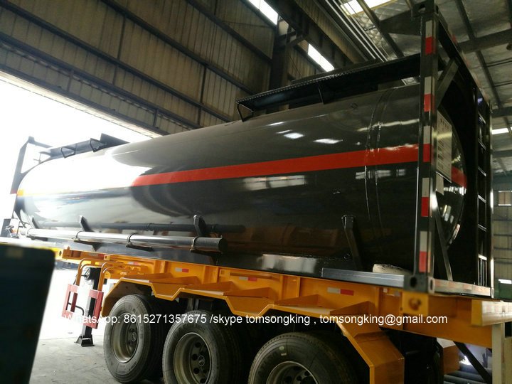 30Ft ISO Tank Container For Transport Acetic Acid , Allyl Alcohol ...