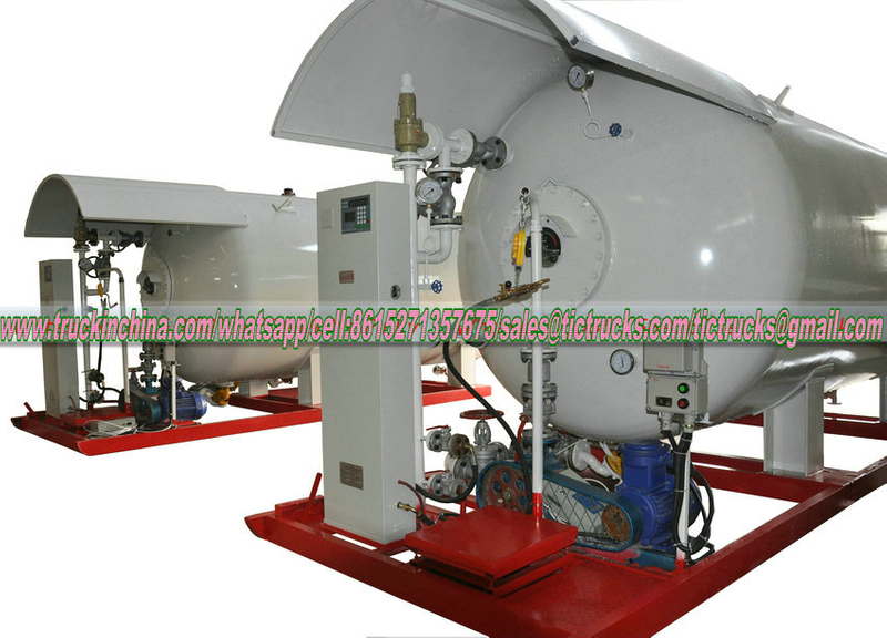 10000Liters LPG Gas Skid Filling Station with Mobile Refilling LPG ...