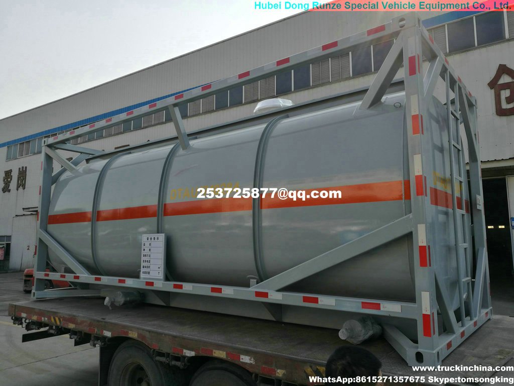 4units 20ft HCL acid tank containers 22cbm export vietnam - Hubei Dong ...