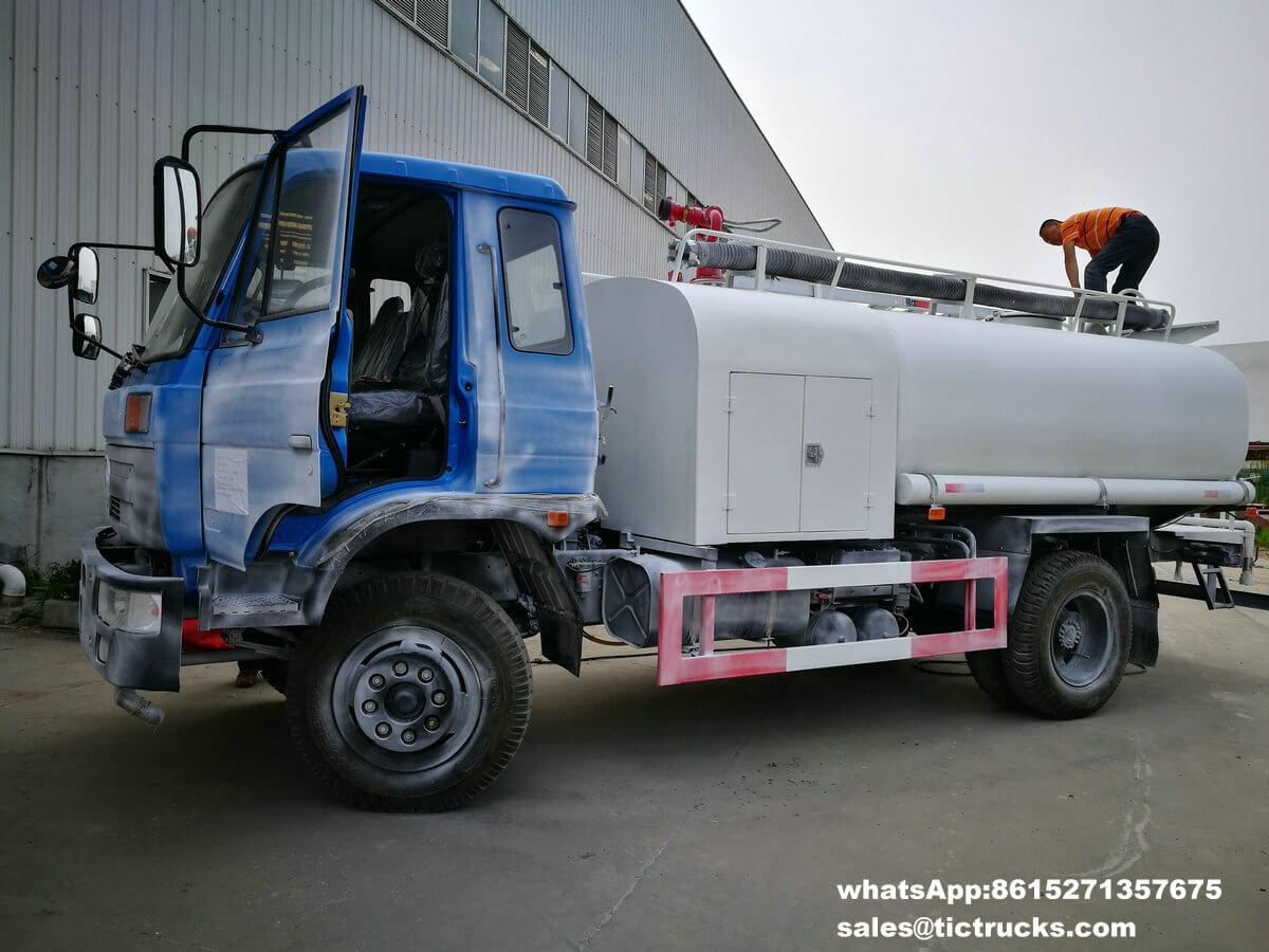 water tank lorry Fire fighting truck 1200Gallon export to YANGON ...