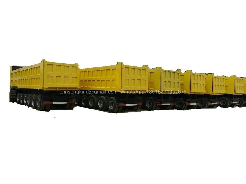 Wholesale 6 Axles Tipper Trailer For 100 Ton Mangenese And Bouxite Ores ...