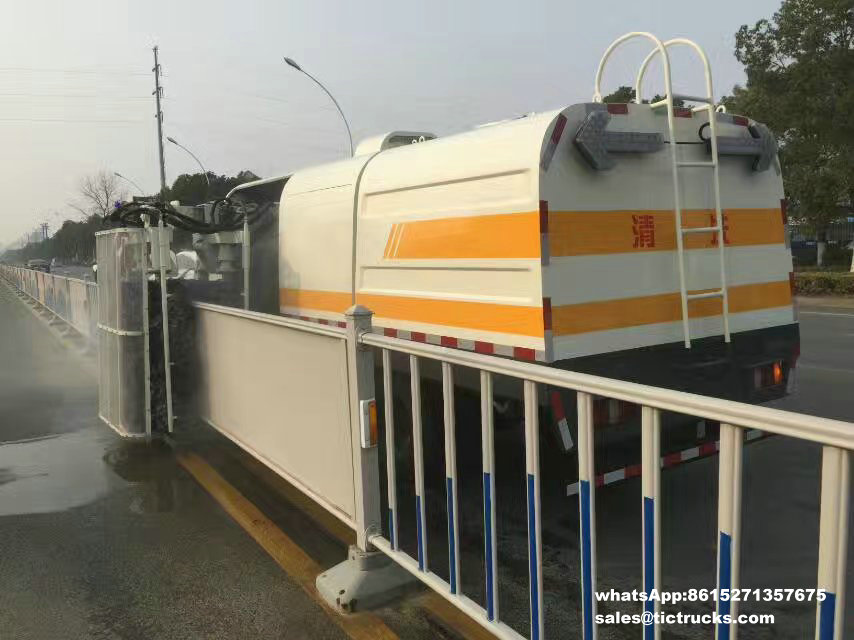 ISUZU Road Guardrail Cleanout Truck, Guardrail Cleaning Vehicle - Hubei ...
