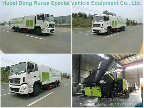 dongfeng road sweeper truck 6x4 deavy duty - Hubei Dong Runze Special ...