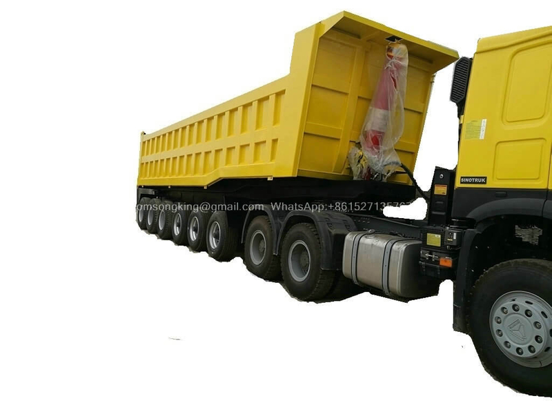 Wholesale 6 Axles Tipper Trailer For 100 Ton Mangenese And Bouxite Ores ...