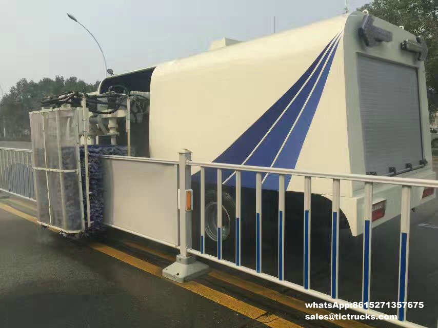 ISUZU Road Guardrail Cleanout Truck, Guardrail Cleaning Vehicle - Hubei ...