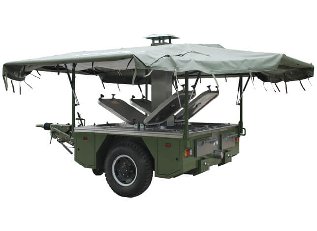 Customizing Mobile Cooking Kitchen Trailer in Chinese - Hubei Dong ...