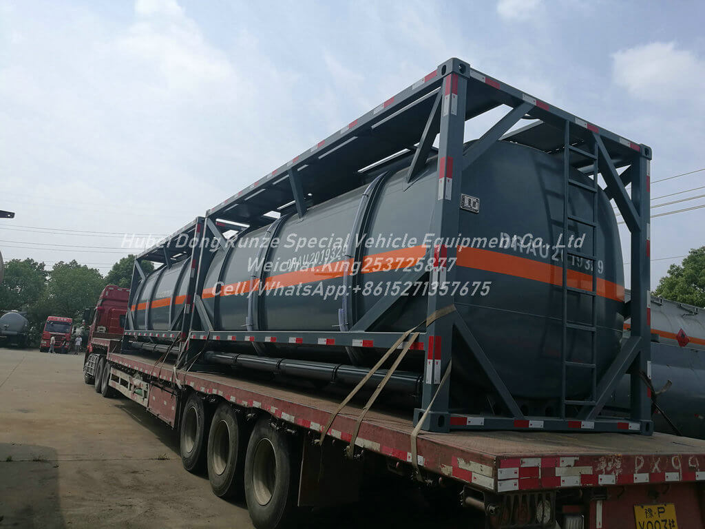 10 Units New ISO 20 FT TANK CONTAINER LLDPE LINED For contain: HCl (max ...