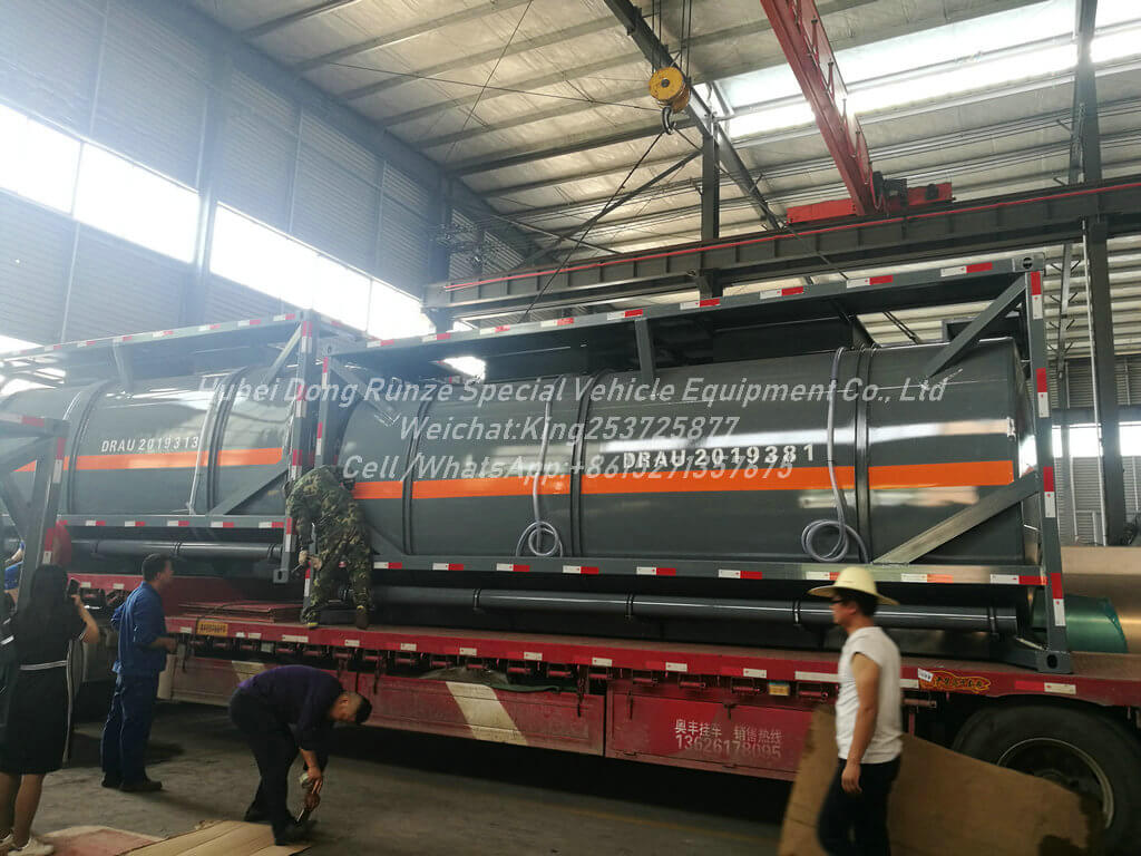Wholesale 20FT ISO HCL Acid Tank Container 21cbm For Vietnam Chemical ...